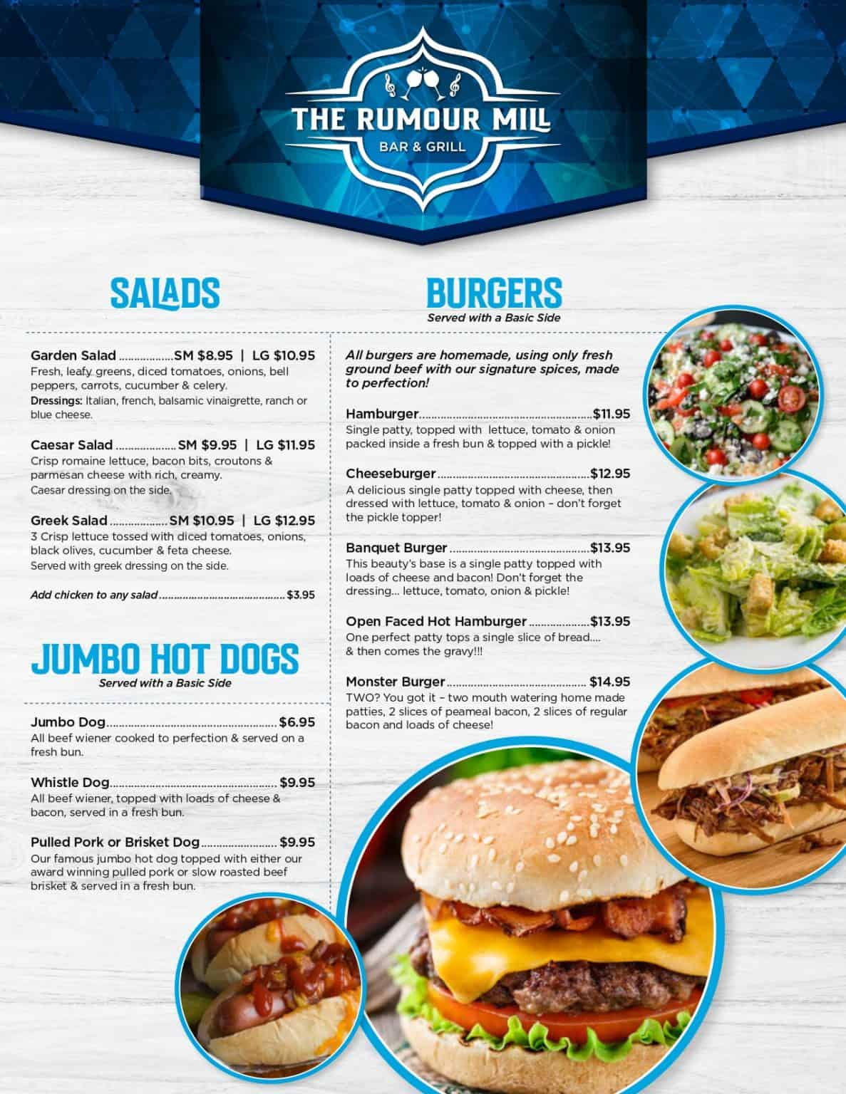 The Rumour Mill Bar & Grill Oshawa - Friendly Atmosphere, Daily ...