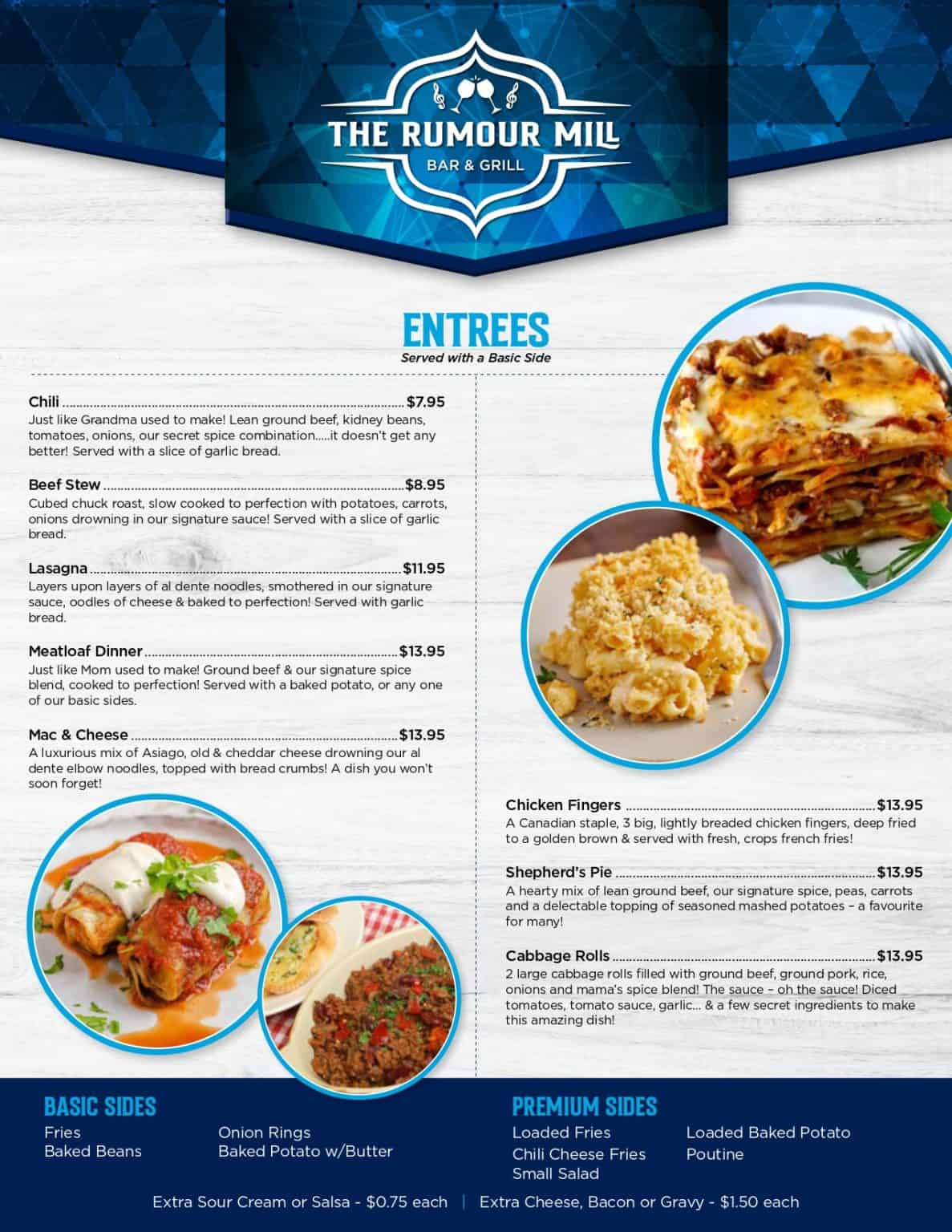 The Rumour Mill Bar & Grill Oshawa - Friendly Atmosphere, Daily ...